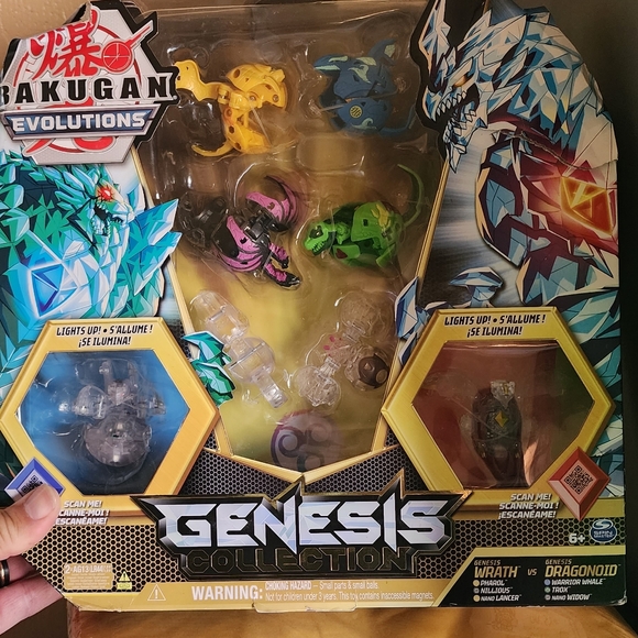 Bakugan | Toys | New Bakugan Evolutions Genesis Collection Light Up Bakugan Dragonoid Vs Wrath ...